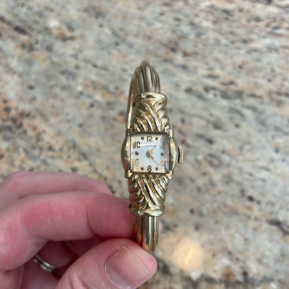 Benrus | Jewelry | Benrus Ladies Cuff Watch K Gold Filled Needs A New ...